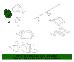 2022-2025 Audi Auto Park Sensor Seal 3Q0-919-133-9B9 | Audi Parts