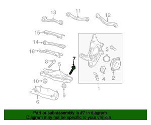 002-990-75-03 - Lower Control Arm Bolt 2010-2020 Mercedes-Benz ...