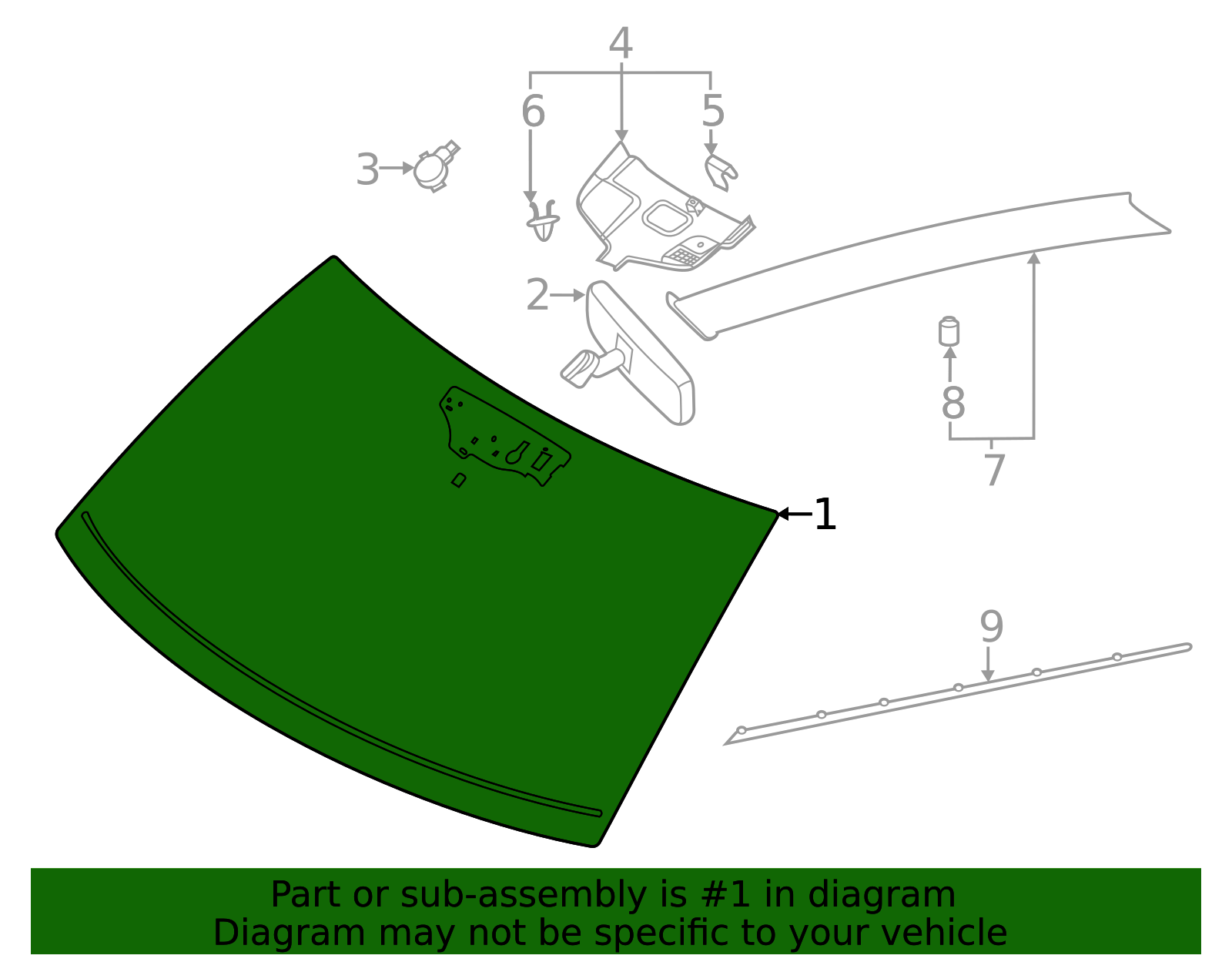 Ford Dealership 2020-2024 Ford Windshield LB5Z-7803100-L | Ford Parts ...