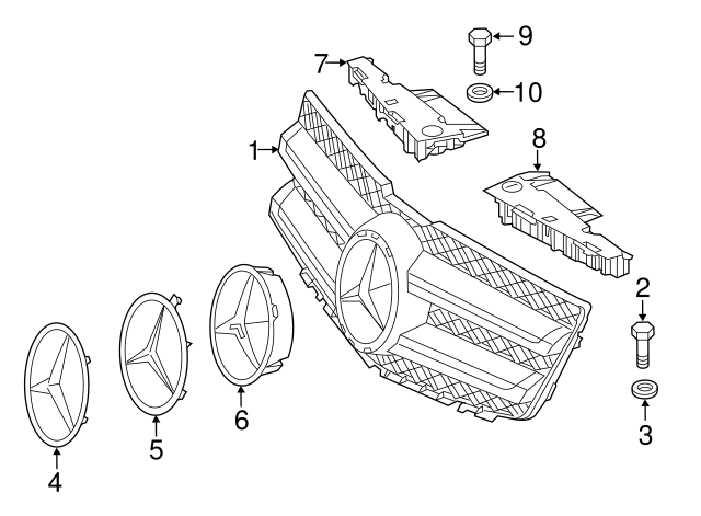 2010-2015 Mercedes-Benz Upper Support 204-885-04-36 | Mercedes-Benz ...