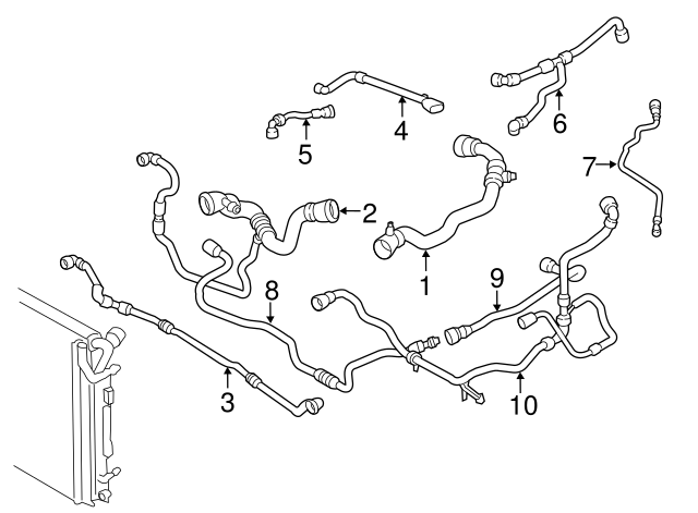 17-12-8-616-555 - Cooling Pipe - 2017-2021 BMW | Buy BMW Parts Now