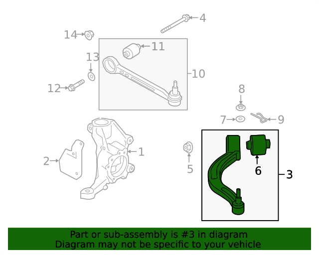 2019-2024 Genesis G70 Tension Arm Assembly Front Right-hand 54506-J5000 ...