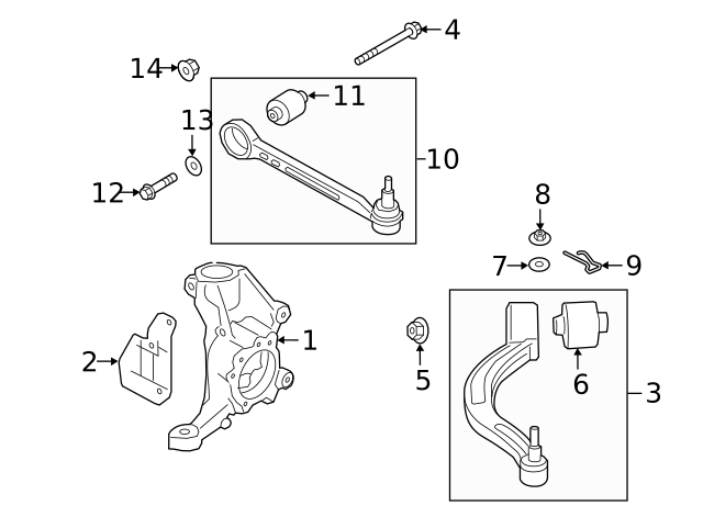 2011-2021 Hyundai Ft Upper Control Arm Cotter Pin 54566-3M500 | OEM ...