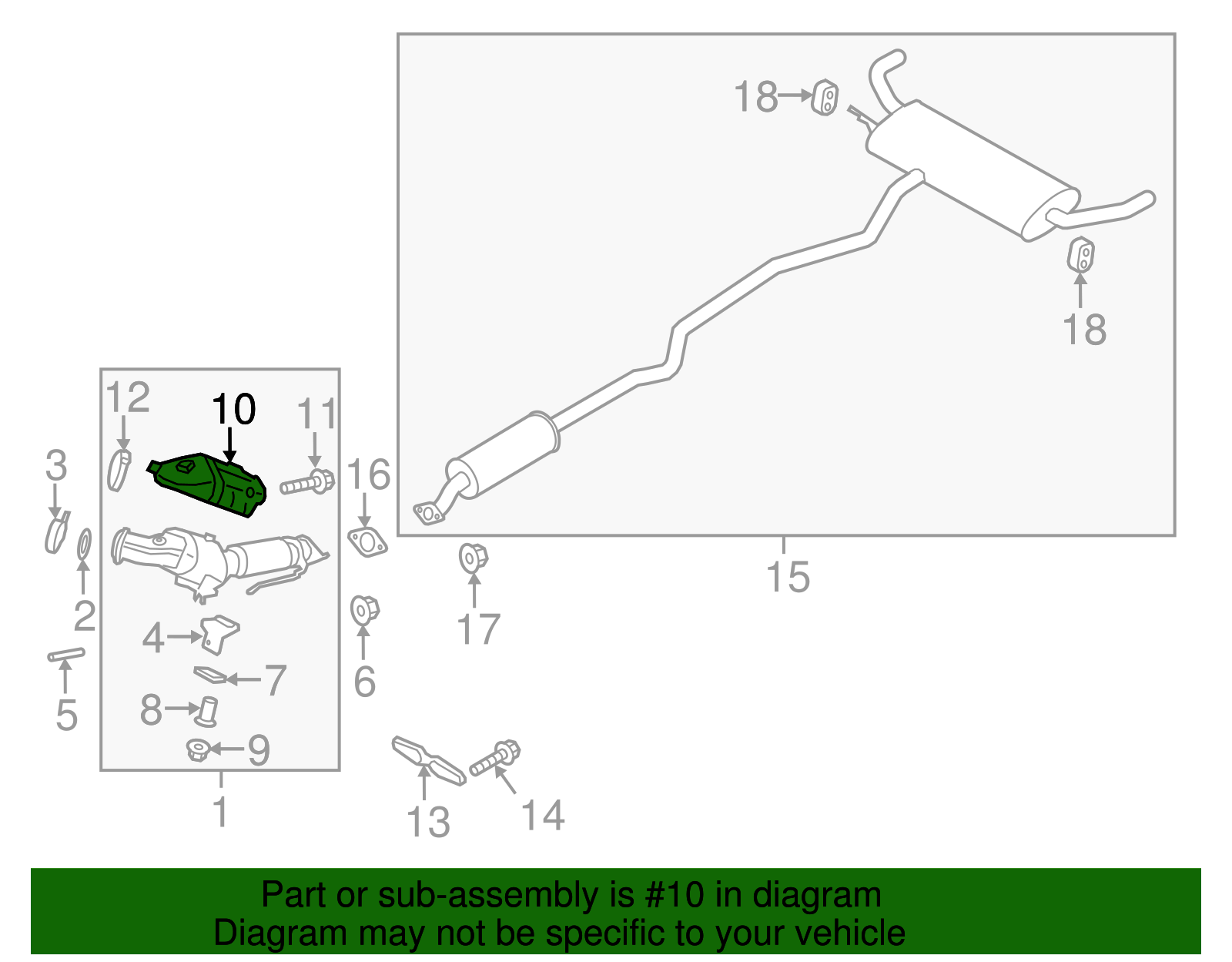 CV6Z-5E258-A - Catalytic Converter Heat Shield 2013-2019 Ford | Big 3 ...