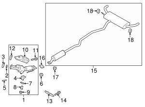 Genuine OEM Ford Part - Catalytic Converter DG9Z-5E212-A | Genuine OEM ...