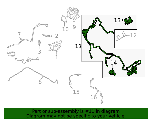 OEM Porsche Vacuum Hose (pab131055f) 2020-2022 Porsche Macan | OEM ...