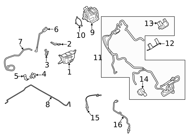 OEM Porsche Vacuum Hose (pab131055f) 2020-2022 Porsche Macan | OEM ...