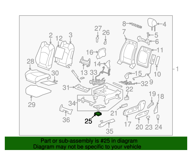 2006-2017 GM Driver Seat Adjuster Memory Module 84817363 | GM Parts Center