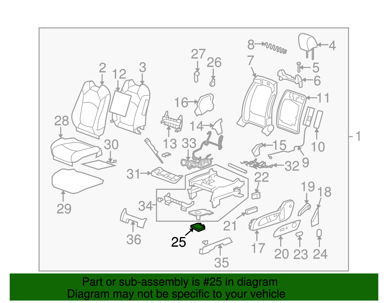 2006-2017 GM Driver Seat Adjuster Memory Module 84817363 | GM Parts Center