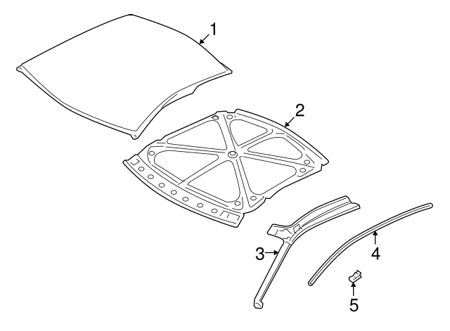 73854-89S0A - Roof Molding 2015-2018 Nissan GT-R | Nissan Parts ...