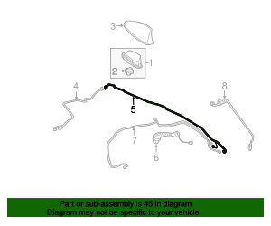 86101-0E180 - Antenna Cable 2014-2015 Lexus RX350 | AutoNation Parts
