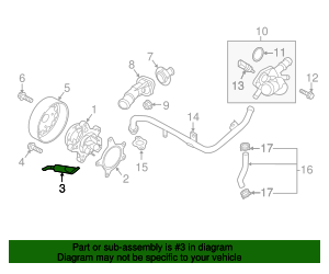 21451-33T01 - Water Pump Sealer 2016-2018 Kia Optima | Kia.Parts Store