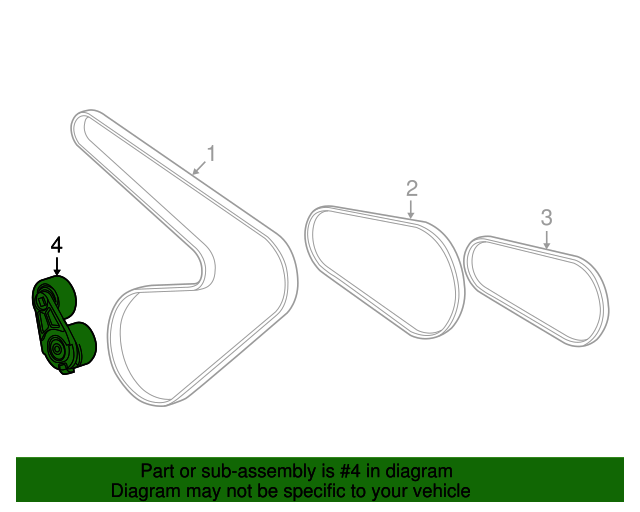 2014-2020 GM Drive Belt Tensioner 12670574 GM | GMPartsDirect.com