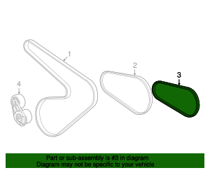 2014-2020 GM Vacuum Pump Belt 12643517 | GM Parts Center