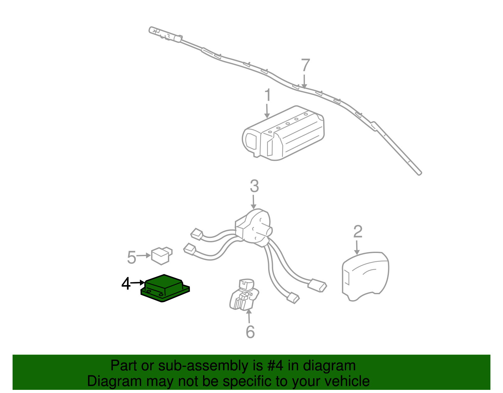 2016-2025 GM Air Bag Control Module 13513515 GM | GMPartsDirect.com