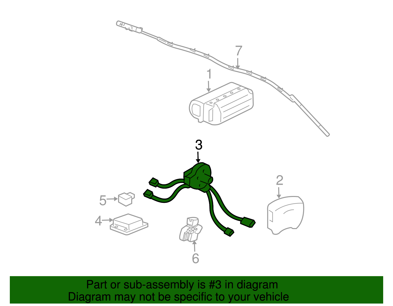 15945451 - 2008-2010 GM - Steering Wheel Airbag Coil | My GM Part
