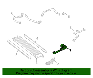190-270-17-00 - Engine Oil Cooler Line 2016-2021 Mercedes-Benz ...