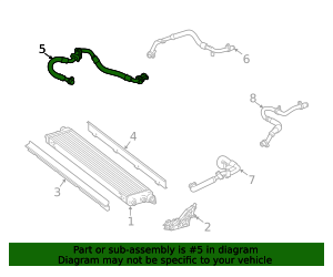 190-270-16-00 - Engine Oil Cooler Line 2016-2021 Mercedes-Benz ...