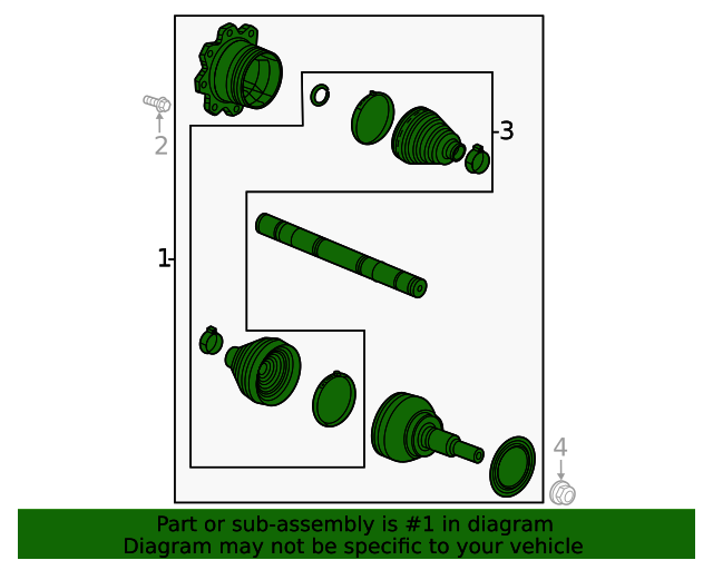 2020-2024 GM (Replaces 87823585) Shaft Replaced 86506639 GM ...