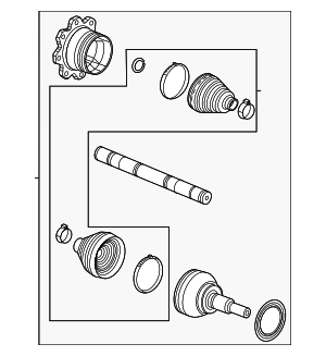 2020-2022 GM Front Wheel Drive Half Shaft 84649888 | TascaParts.com