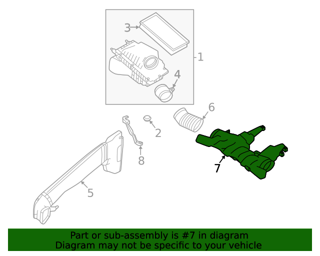 2013-2023 Land Rover Air Inlet Duct LR041246 | OEM Parts Online