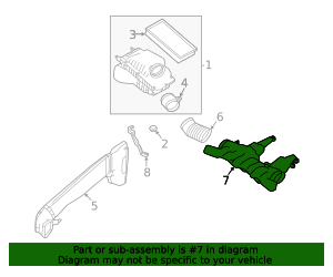 2013-2023 Land Rover Air Inlet Duct LR041246 | OEM Parts Online