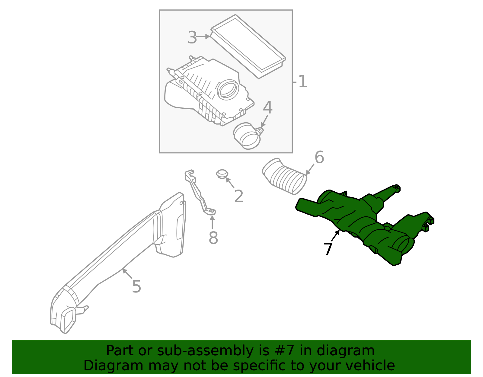 2013-2023 Land Rover Air Inlet Duct LR041246 | OEM Parts Online