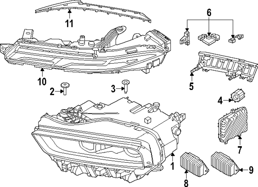 63-11-5-A41-154 - 2023-2024 BMW X7 - Headlamp Assembly | BMWPartsHub