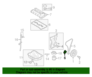 24461-2G050 - Tensioner Arm 2011-2013 Kia Sorento | Kia.Parts Store