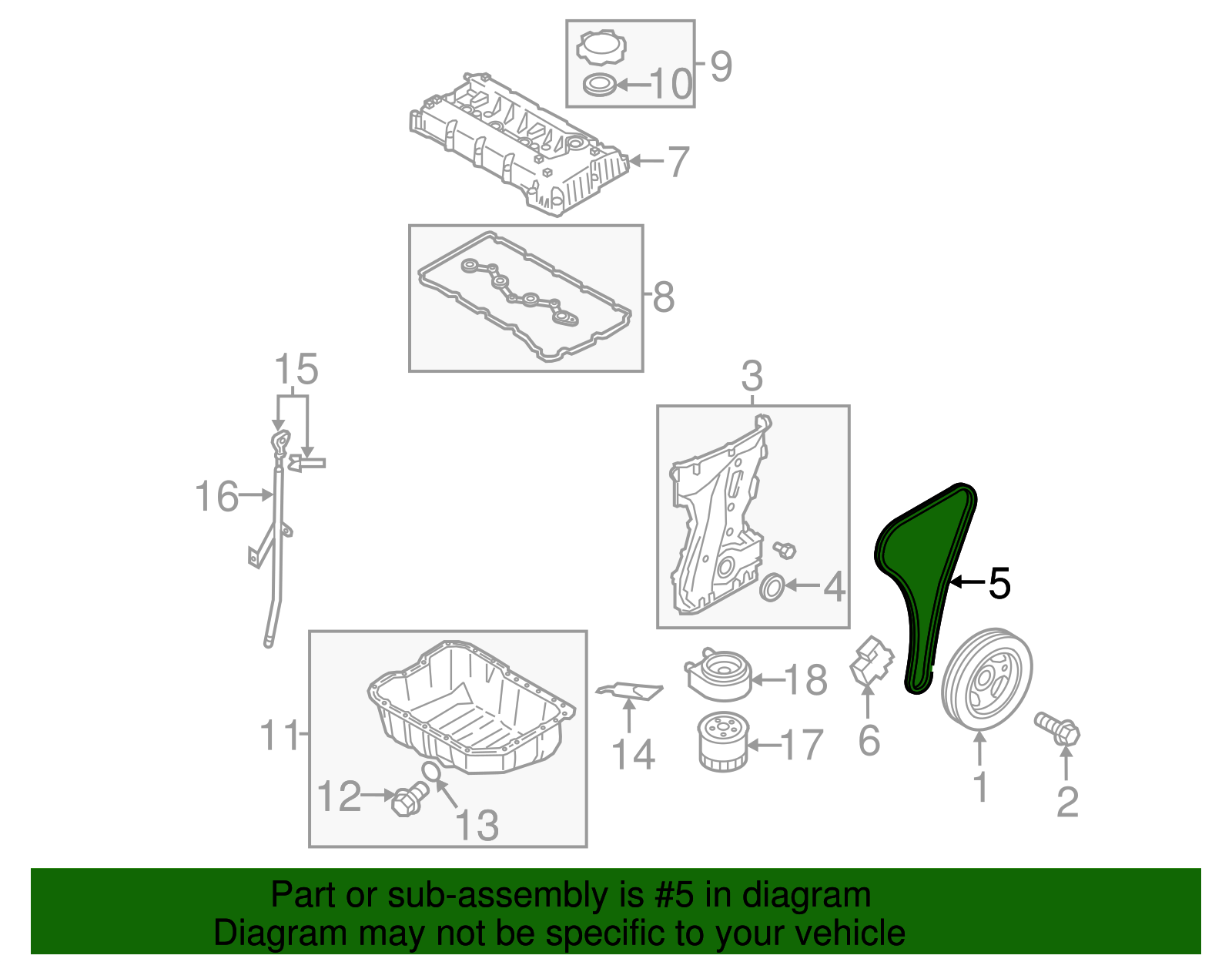 24322-2G050 - Engine Timing Chain 2011-2013 Kia Sorento | Kia.Parts Store