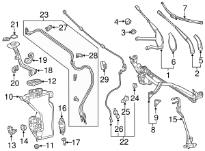 2016-2024 Mercedes-Benz Windshield Washer Pump 205-866-00-00 ...