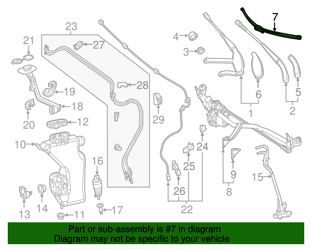 238-820-06-01 - Rs Wiper Blade | BuyMercedesPartsNow