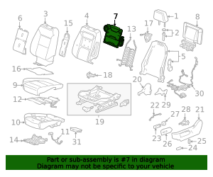 2021-2024 GM Lumbar Support 13551334 | OEM Parts Online