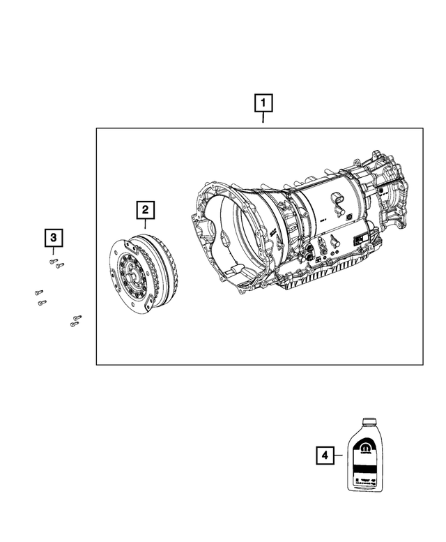 MOPAR GENUINE WITH TORQUE CONVERTE TRANSMISS - 68573044AA - 68573044AA ...