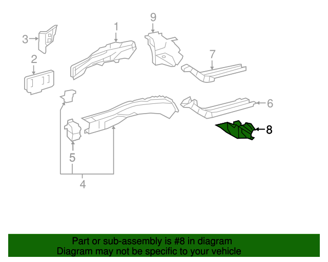 57032-06010 - Lower Reinforced 2007-2018 Lexus | AutoNationParts.com
