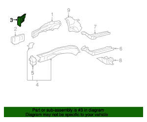 2016-2018 Lexus Support Bracket 51702-33010 | OEM Parts Online