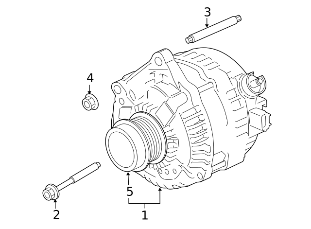 2021-2024 Ford F-150 Alternator ML3Z-10346-A | AutoNationParts.com