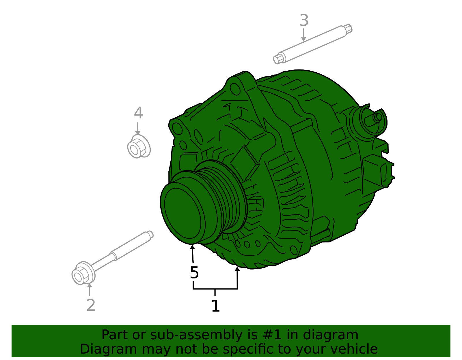 2021-2025 Ford F-150 Alternator ML3Z-11A213-B | FordPartsOnSale.com