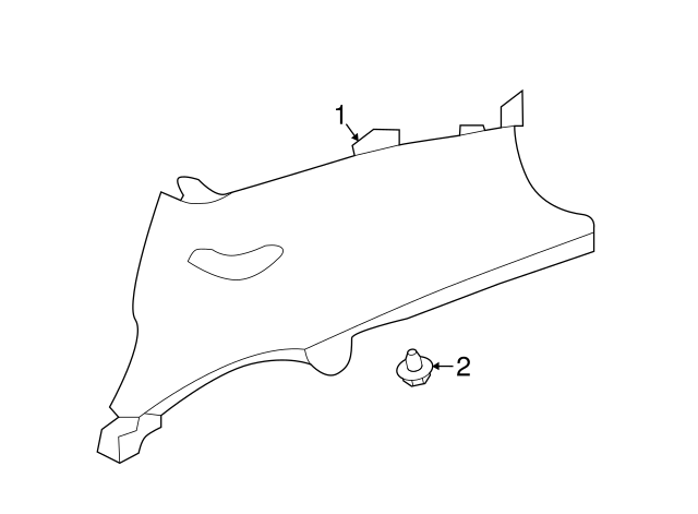 2009-2023 Nissan Quarter Panel Trim Panel Clip 01553-10611 | Nissan ...
