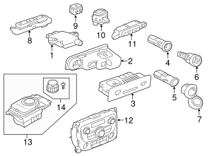 T2H28045 - Combination Switch 2016-2023 Jaguar | AutoNationParts.com