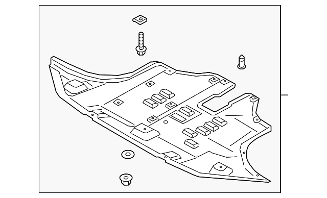 2019-2020 Hyundai Santa Fe Under Cover 29110-S2000 | OEM Parts Online