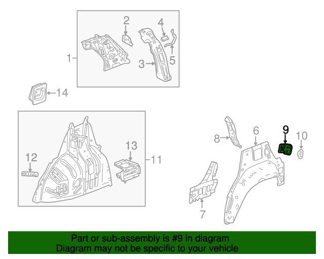 25983287 GM Driver Side Rear Door Lock Striker Reinforcement | GM Parts ...