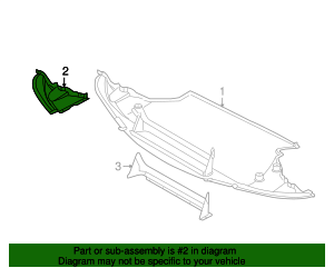51-75-8-040-119 - Radiator Support Splash Shield 2006-2010 BMW M5 ...