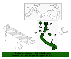 Genuine OEM Outlet Duct Part# LR063272 Fits 2013-2015 Land Rover LR2 ...