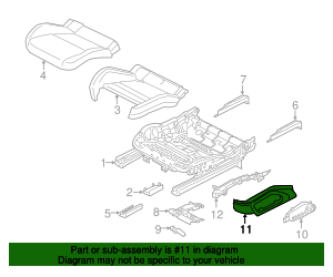 971-881-317-6W0 - Seat Frame Trim Panel 2017-2023 Porsche Panamera ...