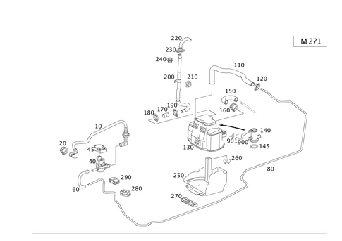 Fuel Evaporation Control System, Usa/Korea for 2006 Mercedes-Benz ...