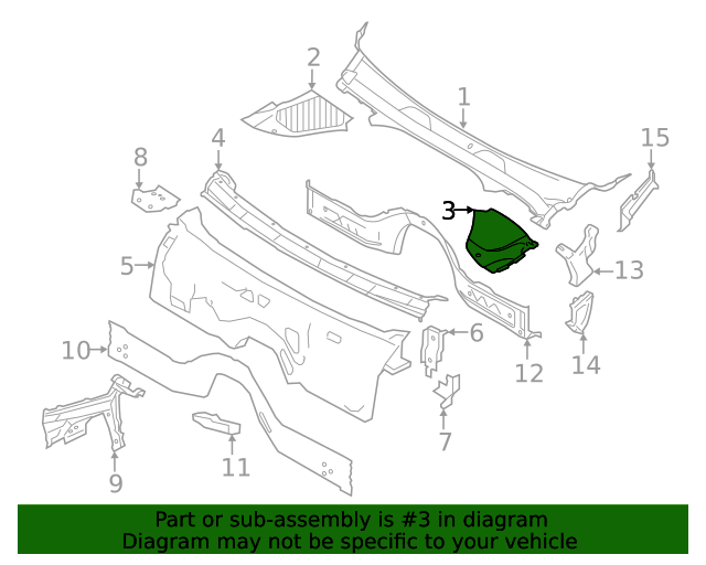 Genuine BMW 51-71-7-435-324 | Front Cover | FREE Shipping on Most ...