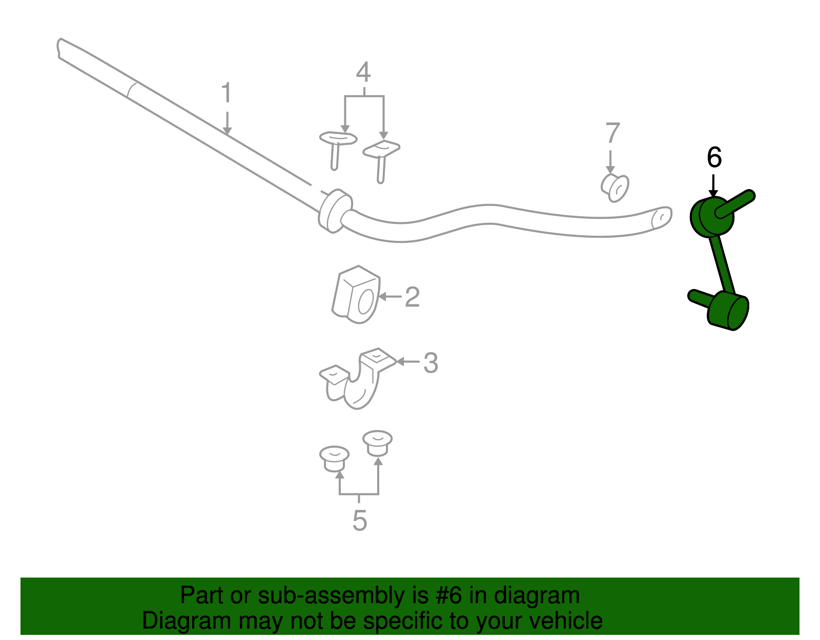 2003-2011 Ford Motorcraft™ Stabilizer Link mef170 | TascaParts.com