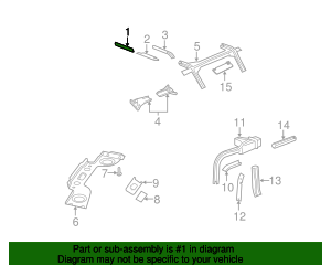 55361306AC - Front Molding - 2007-2018 Jeep | Mopar Parts Canada