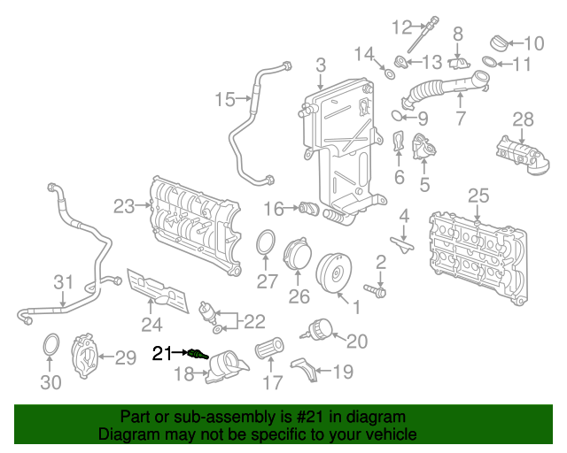 2000-2012 Porsche Coolant Temp Sensor 996-606-410-00 | Porsche Marin